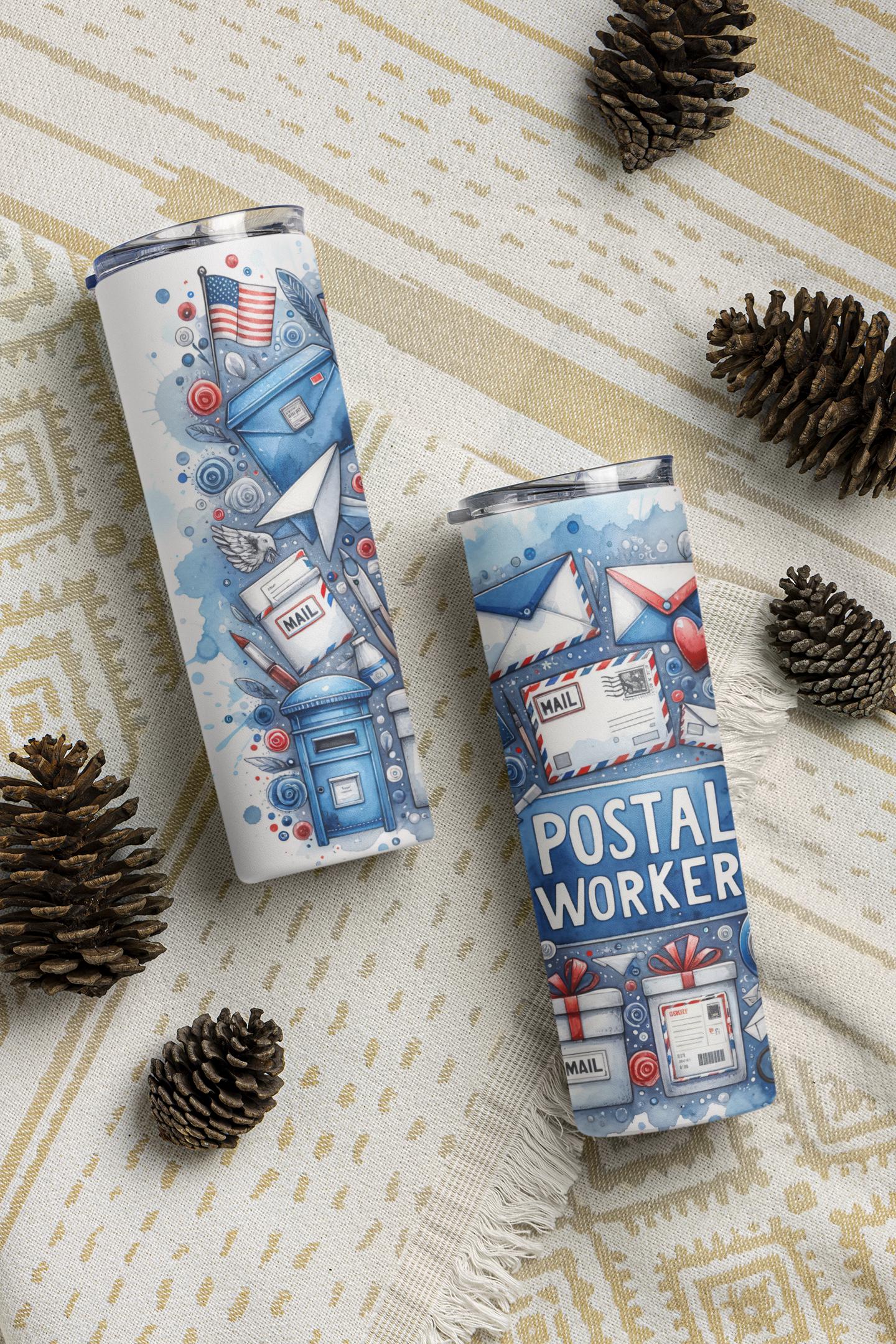 Postal Worker Tumbler Cup, Postal Worker Gift, Mailman Gift, Postal ...