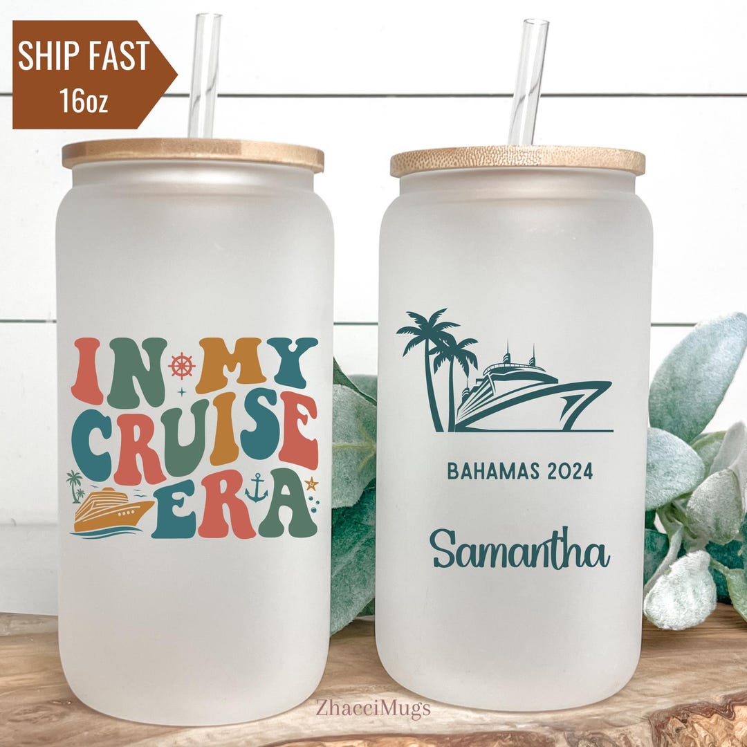 In My Cruise Era Tumbler, Vacation Cups Personalized, Custom Beach ...