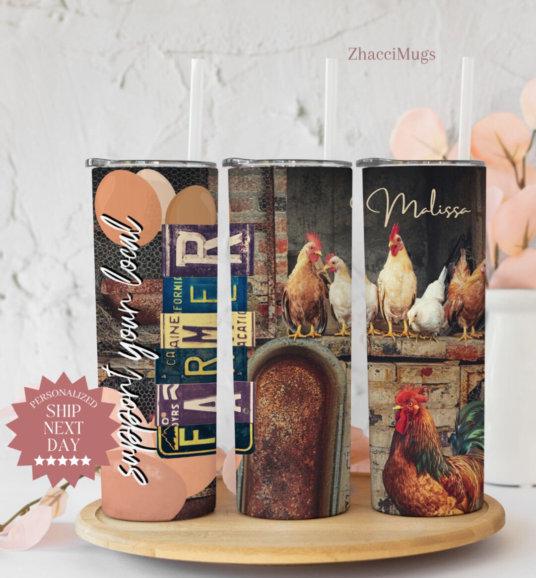 Personalized Chicken Tumbler Chicken Lover Gift for Women - Etsy