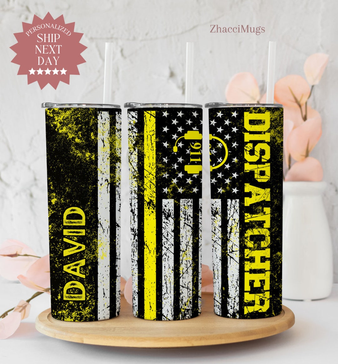 Personalized Dispatcher Tumbler, 911 Dispatcher Gift, 911 Operator Cup ...