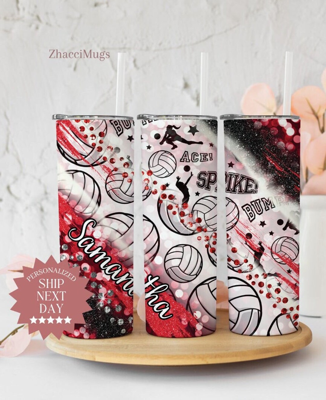 Personalized Volleyball Tumbler, Volleyball Gifts, Volleyball Mom ...