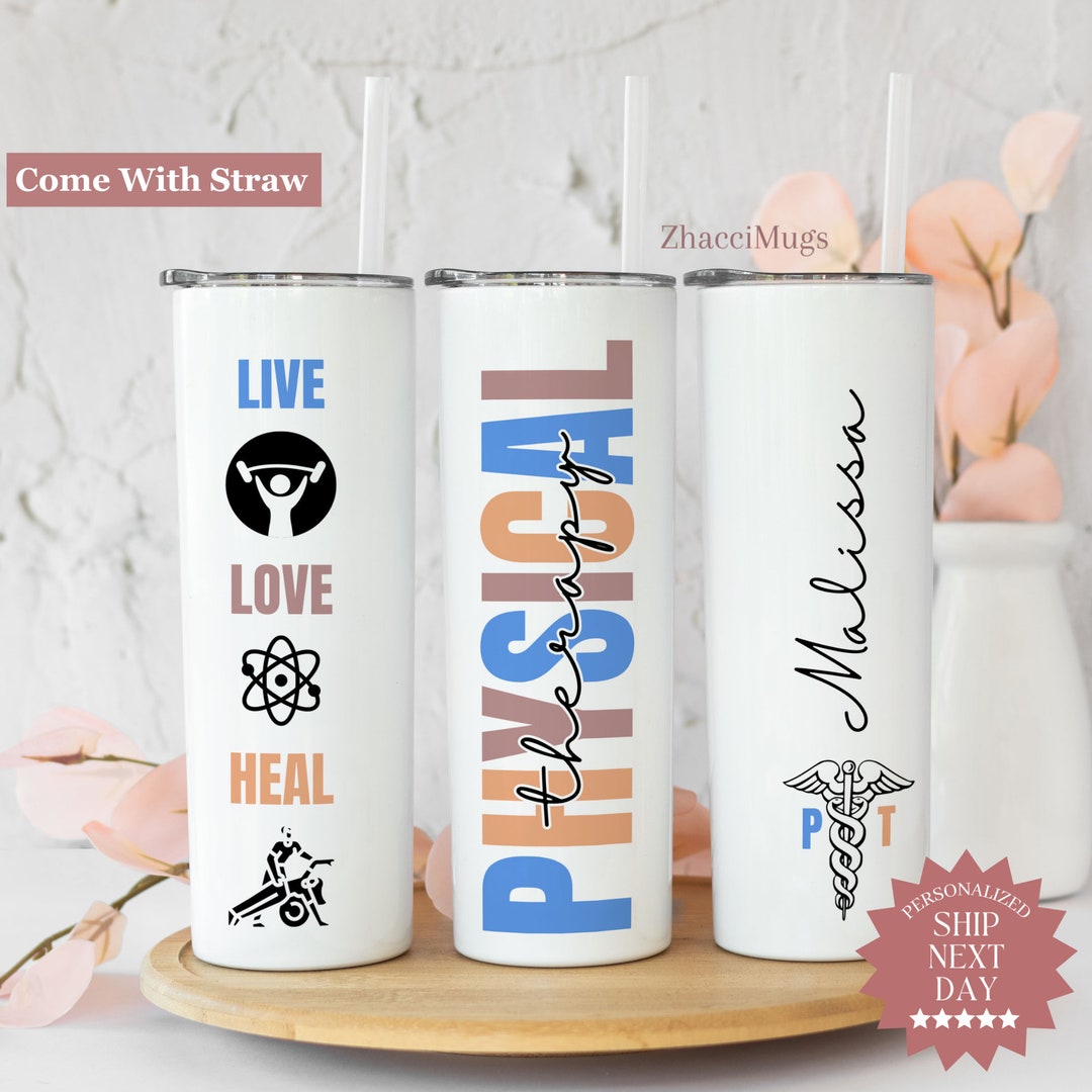 Physical Therapy Tumbler Personalized, Gift for Physical Therapis, PT ...