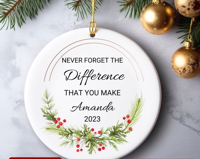 Personalized Family Christmas Ornament, Family Christmas Keepsake ...