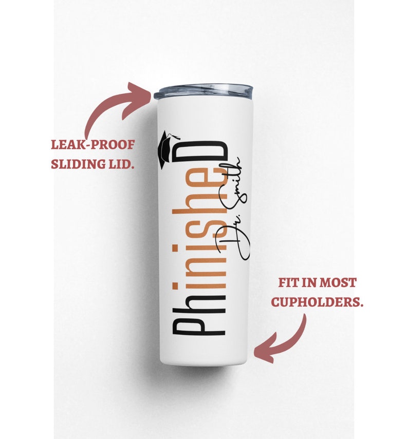 Personalized Phd Graduation Tumbler Doctorate Cup Doctorate - Etsy