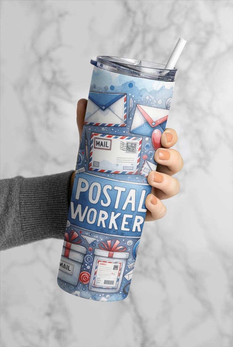 Postal Worker Tumbler Cup, Postal Worker Gift, Mailman Gift, Postal ...