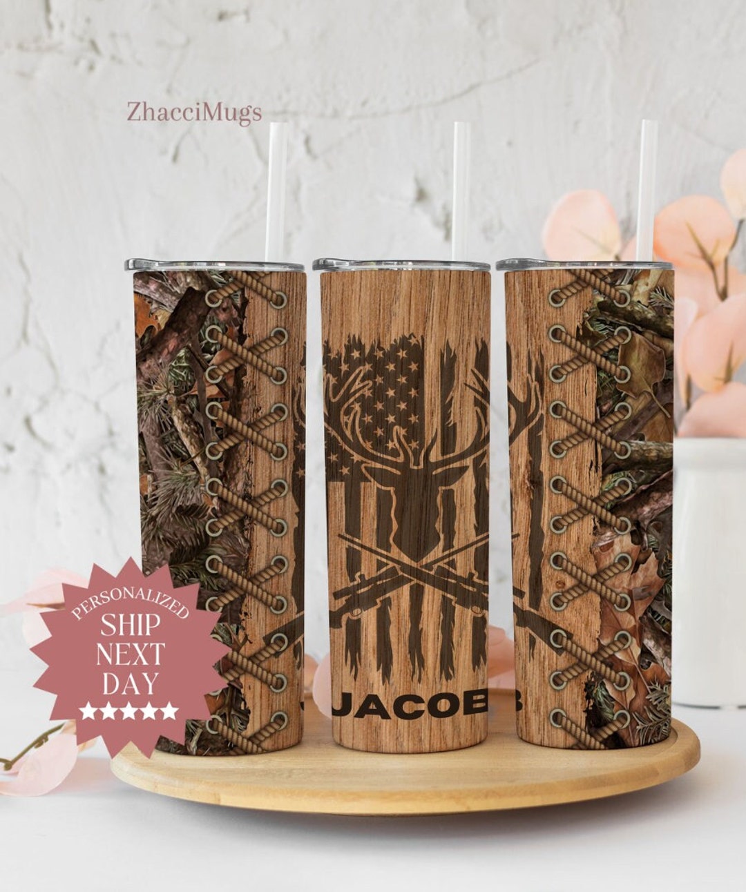 Personalized Hunting Tumbler Gifts, Deer Hunting Tumbler, Deer Hunting ...