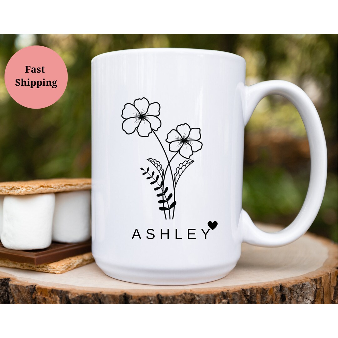February Birth Month Flower Personalized Mug Cup Proposal Gifts ...