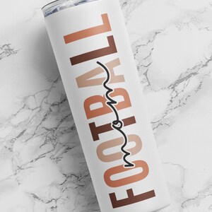 Football Mom Tumbler Personalized, Football Mama 20oz Cup With Straw ...