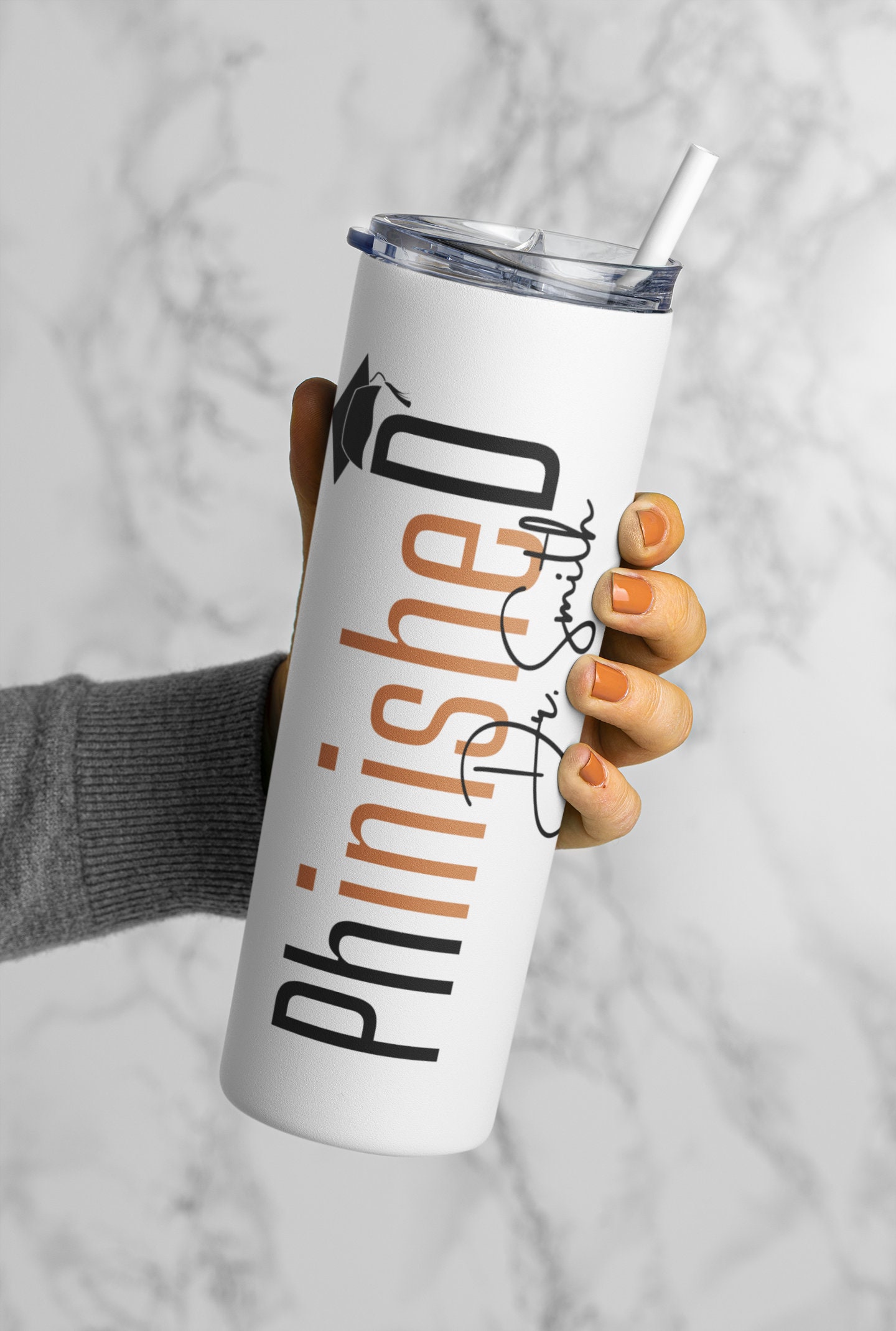 Personalized Phd Graduation Tumbler Doctorate Cup Doctorate - Etsy