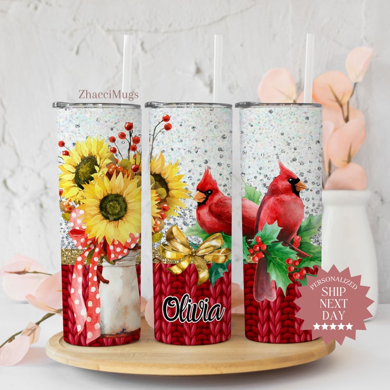 Cardinal and Straw - Etsy