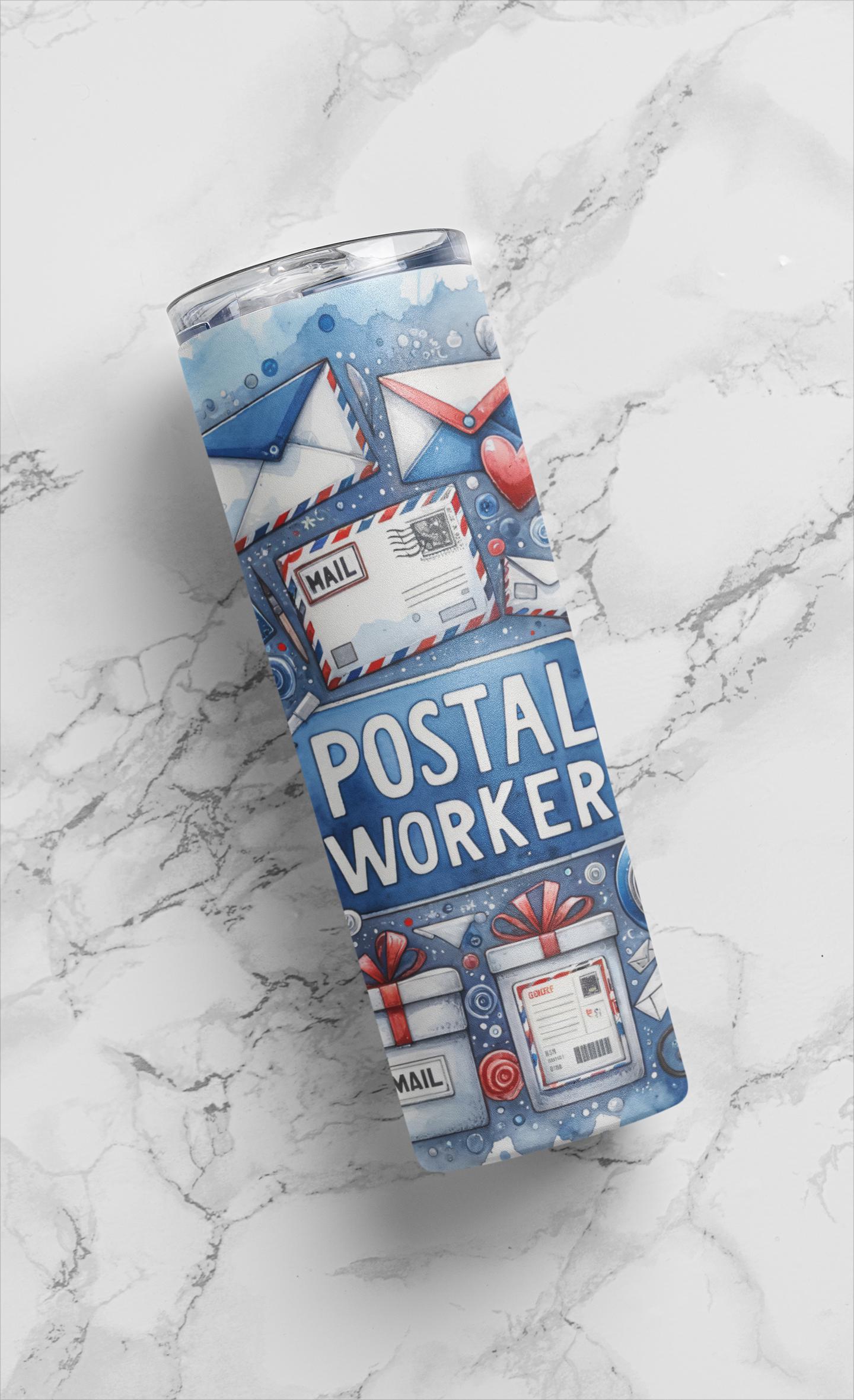 Postal Worker Tumbler Cup, Postal Worker Gift, Mailman Gift, Postal ...