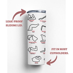 Formula 1 Race Track Tumbler, Formula One Cup 20oz With Straw, Formula ...