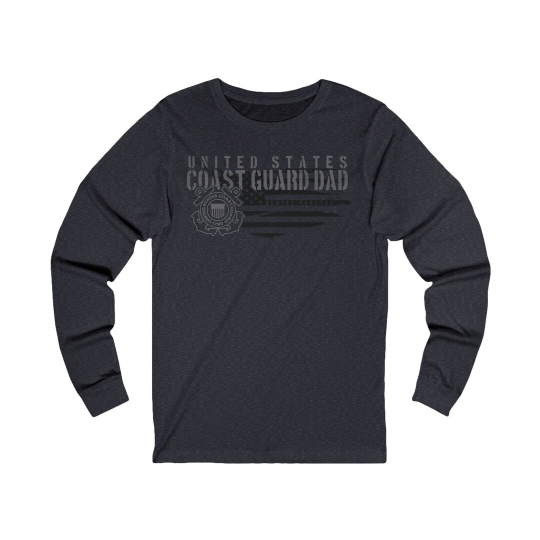 Long Sleeve T-shirt, USCG LS Tee Shirt, Coast Guard Long Sleeve Tshirt ...