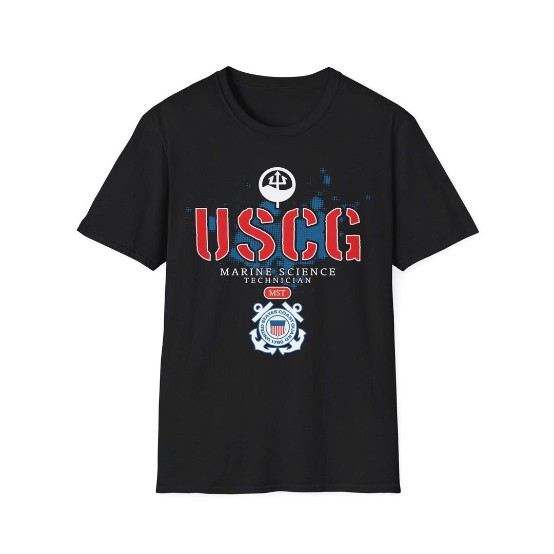 US Coast Guard Marine Science Technician (MST) Unisex Soft T-shirt ...