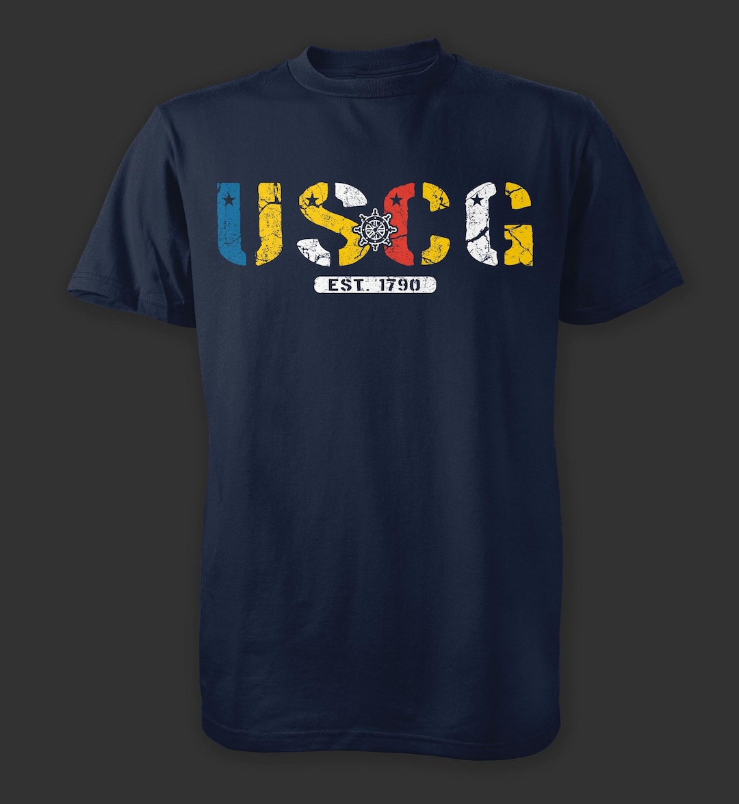 U.S. Coast Guard T-shirt, USCG Tee Shirt, Coast Guard Tshirt, Nautical ...
