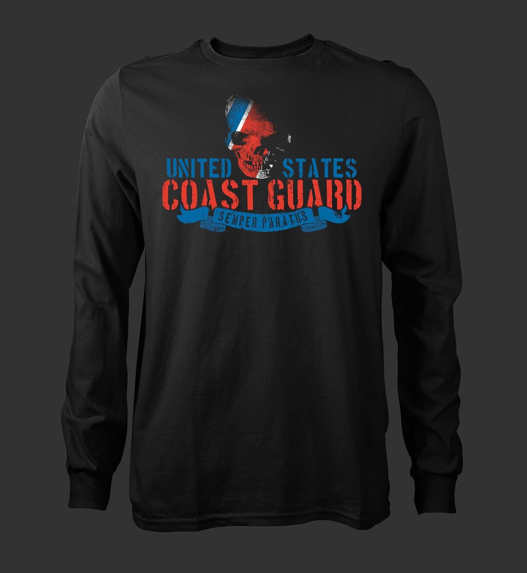 Coast Guard Shirt, Coast Guard T-shirt, Skull Shirt, Coast Guard Gift ...