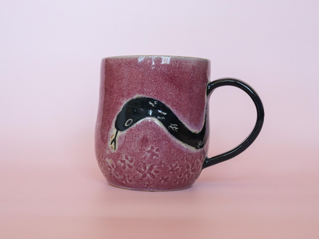 Blooms Snake Mug (C) | Handmade Pottery, Small Batch Ceramics - Etsy