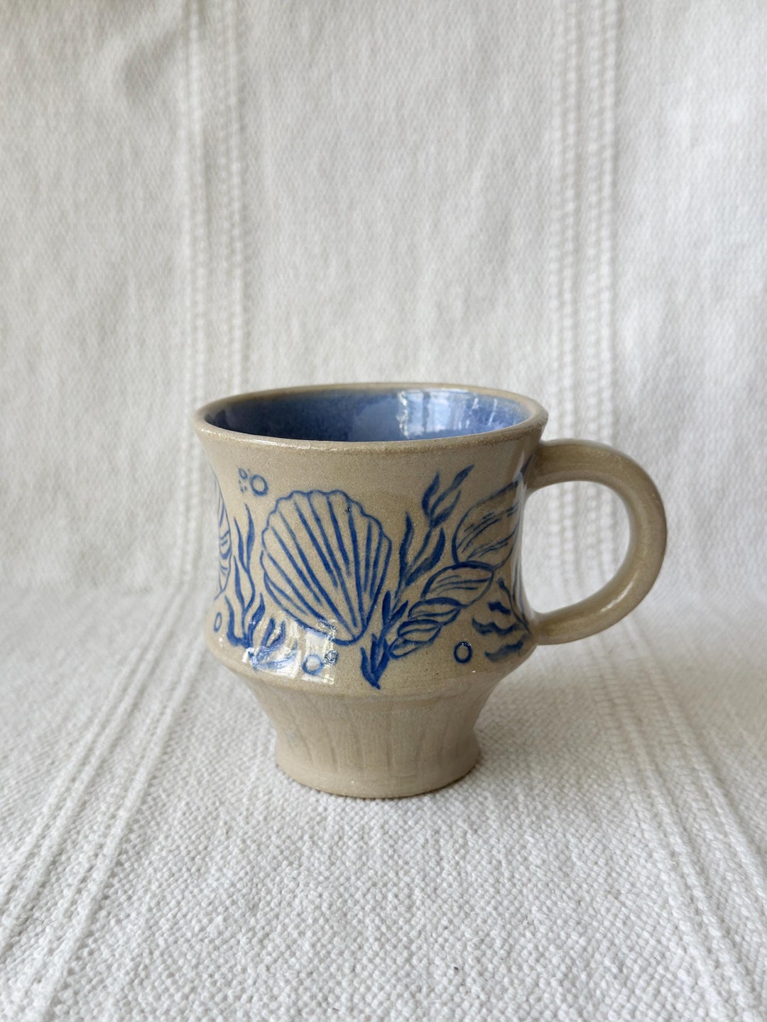 Seashell Mug | Handmade Pottery, Small Batch Ceramics - Etsy