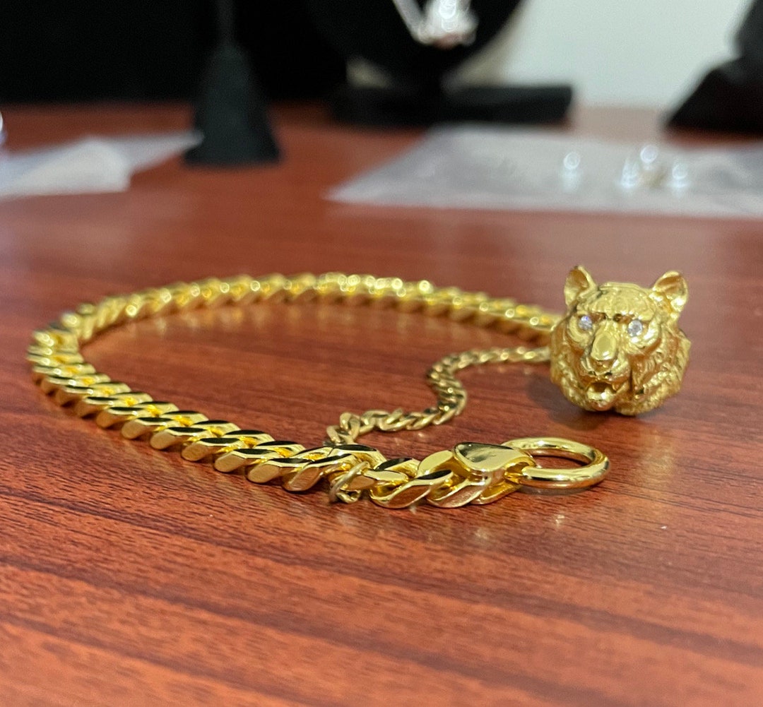 Tiger Clasp Bracelet W/ Safety Chain. First of Its Kind! Tiger Clasp ...