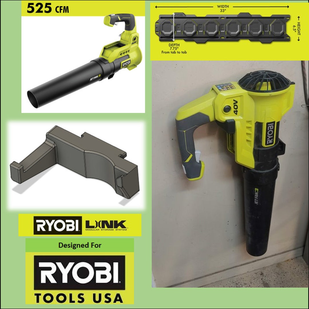 Ryobi 40v Leaf Blower Link System Mount RY40408 RY40408BTLVNM ...