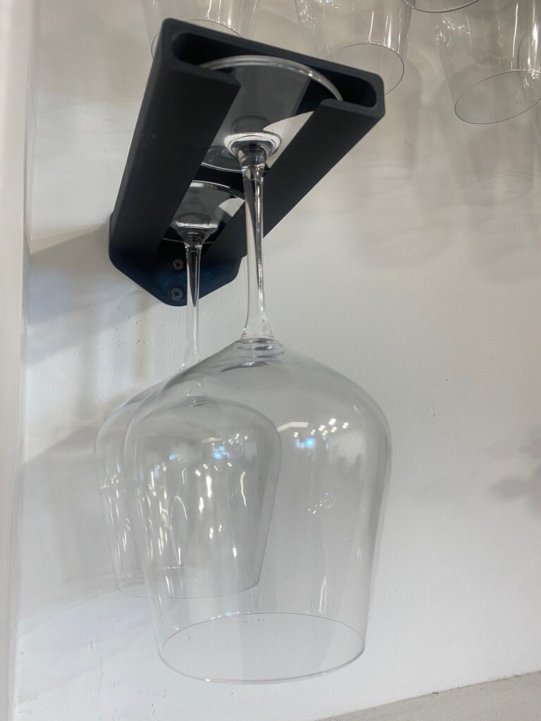 Wall Mounted Wine Glass Holder Mount Storage Organization Display - Etsy