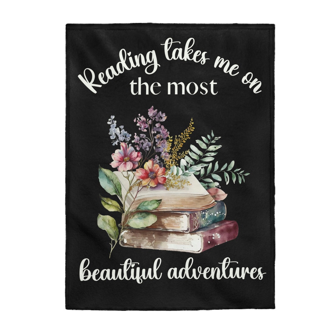 Reading Lover Blanket Reading Lover Gift Book Lover Blanket - Etsy