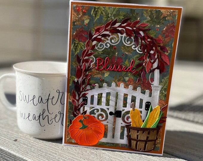 Thanksgiving Card, Friendsgiving Card, Fall Card, Autumn Card, Grateful ...