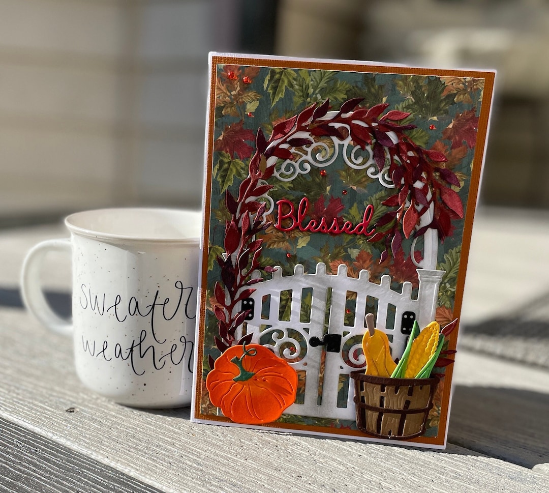 Thanksgiving Card, Friendsgiving Card, Fall Card, Autumn Card, Grateful ...