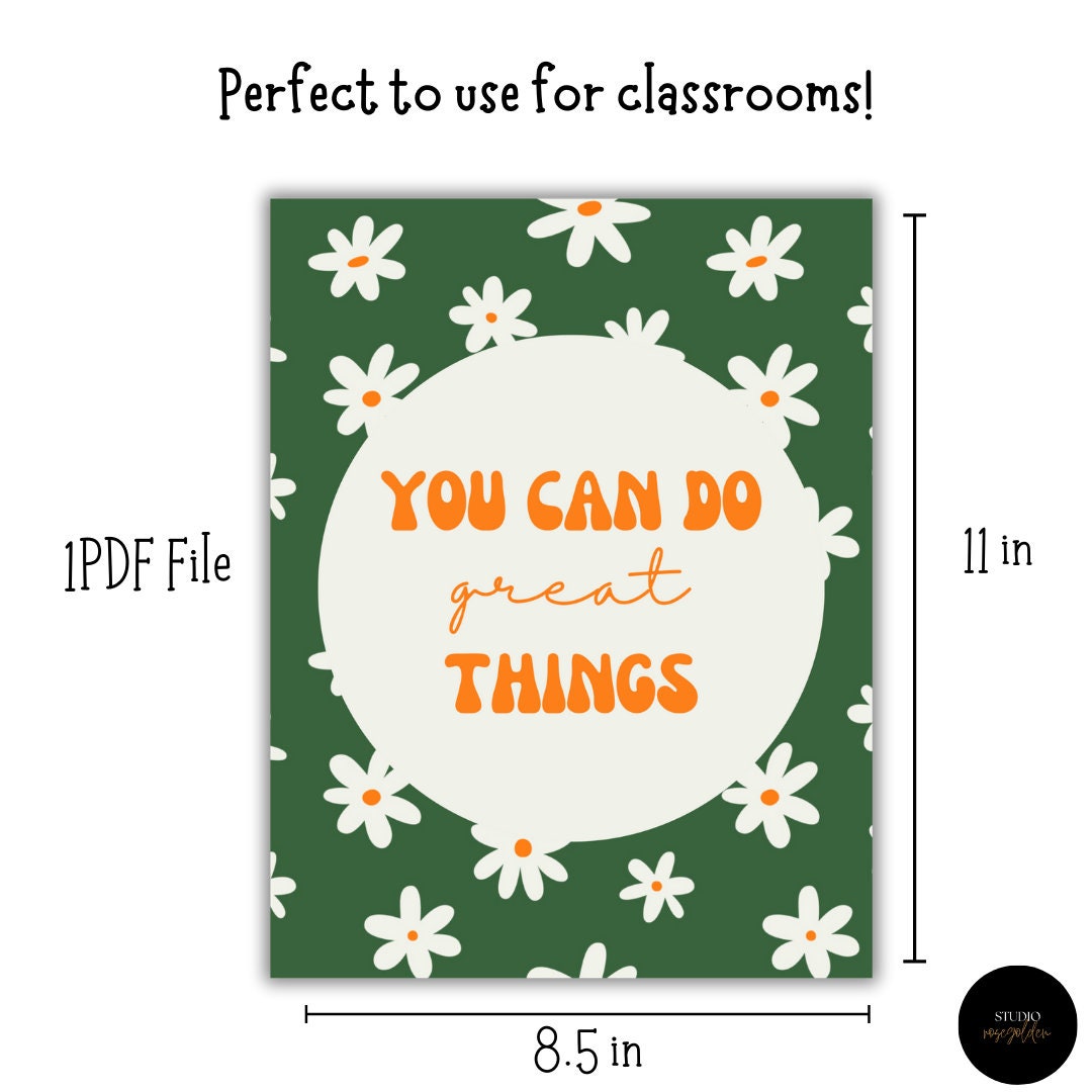 Retro Motivational Posters | Boho Motivational Posters | Retro ...