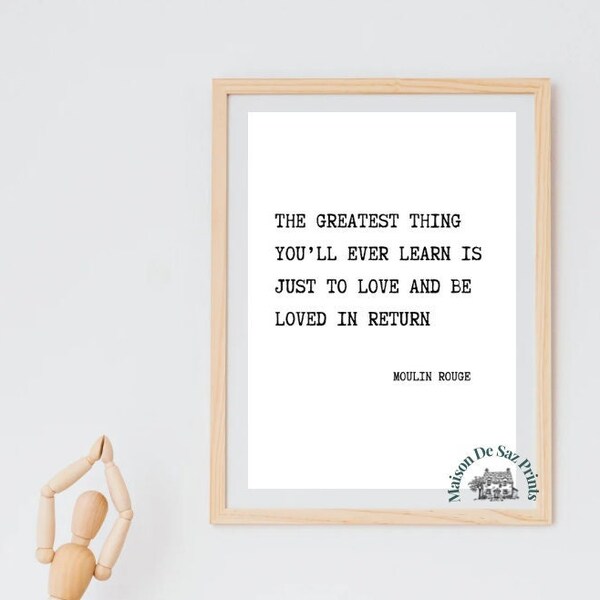 Moulin Rouge Quote - Etsy