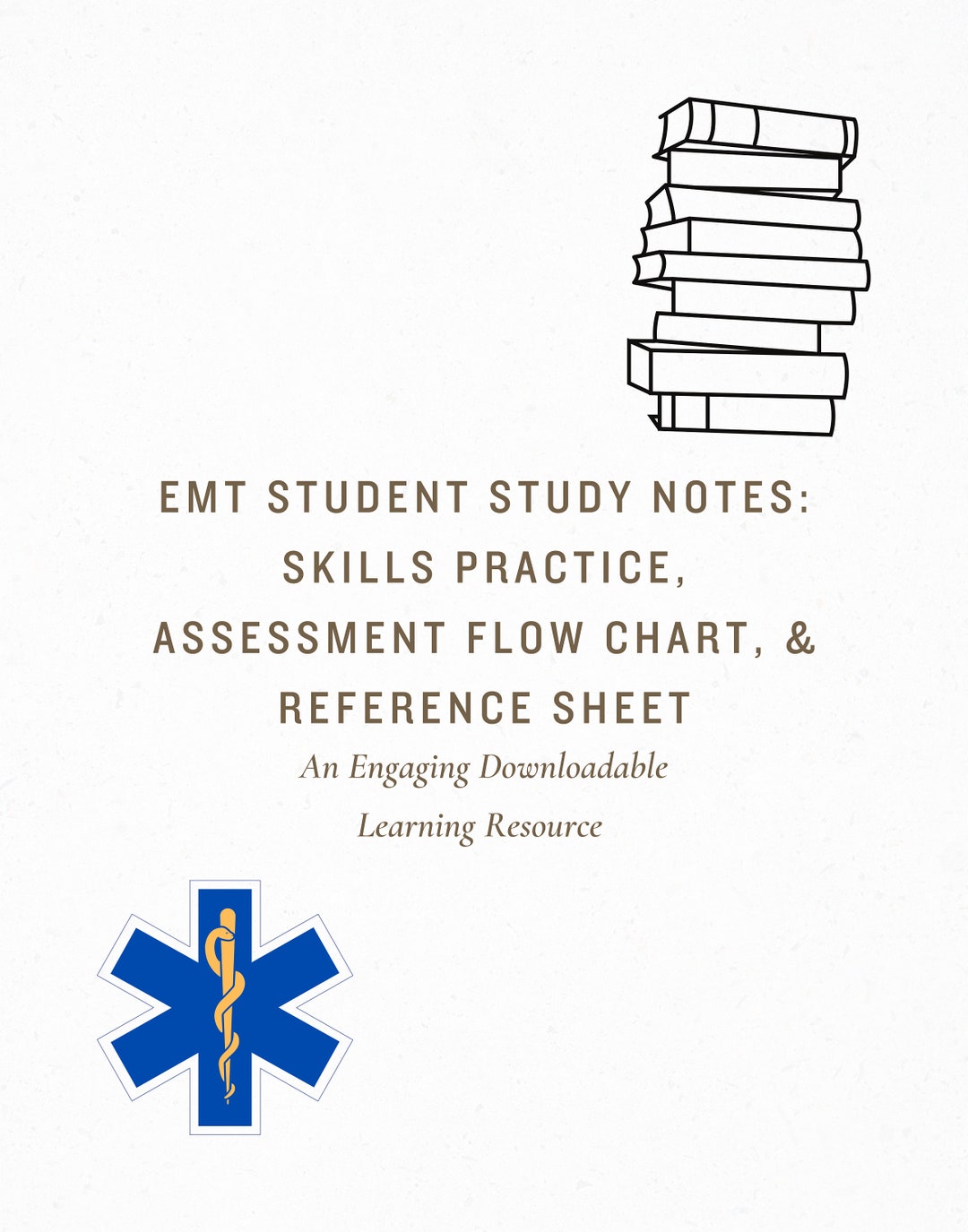 Emt Student Study Notes: Skills Practice, Assessment Flow Chart ...