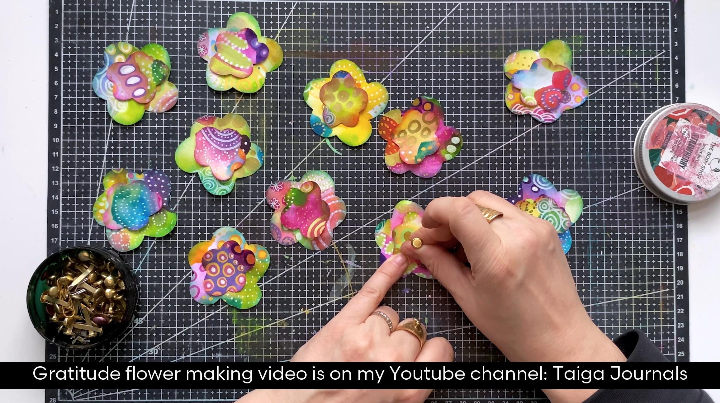 Gratitude Flowers, DIY & Ready-made Gratitude Flowers, Journal A4 ...