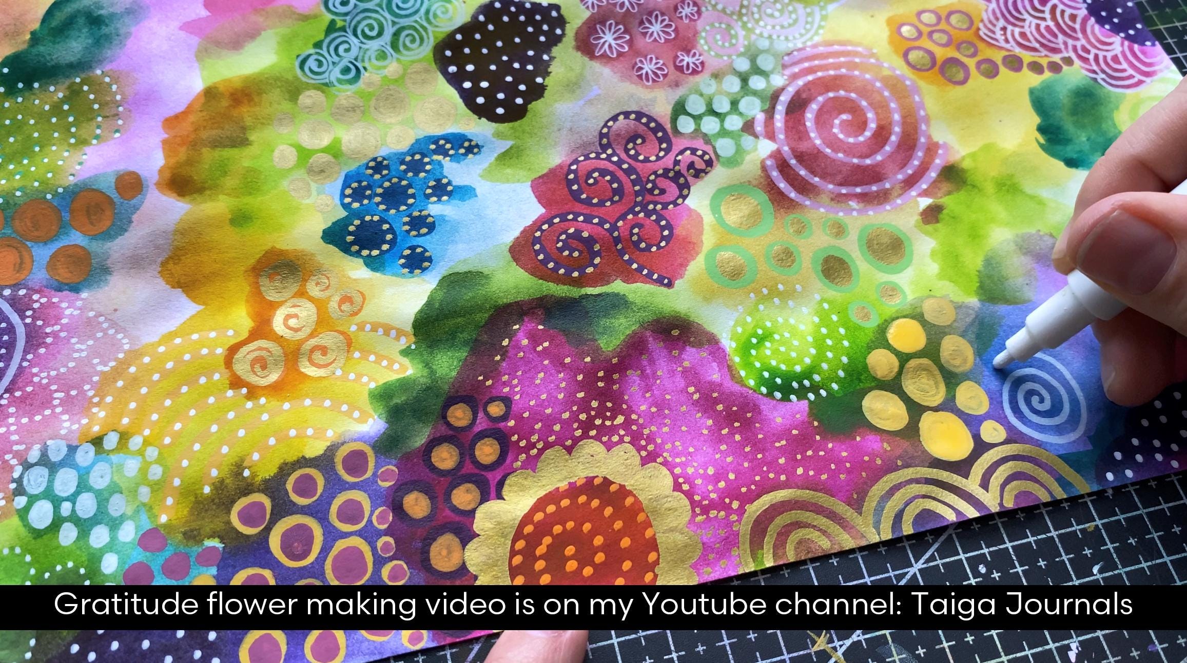 Gratitude Flowers, DIY & Ready-made Gratitude Flowers, Journal A4 ...