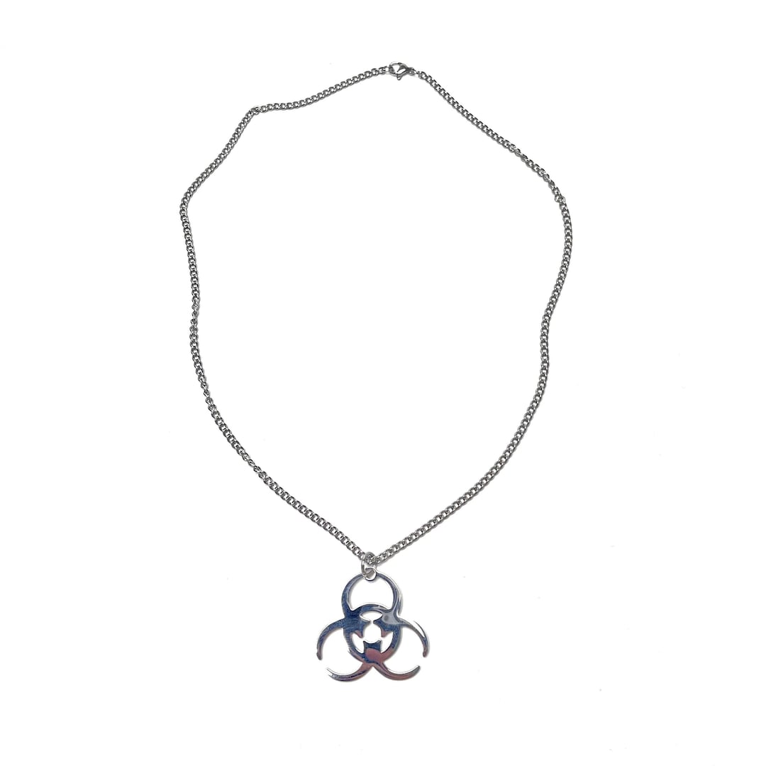 Biohazard Pendant Necklace, Danger Necklace, Grunge Pendant Necklaces ...
