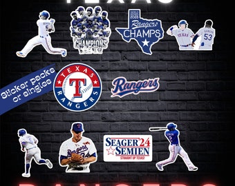 Texas Rangers World Series 2023 Champions Round Sticker or Magnet - Etsy