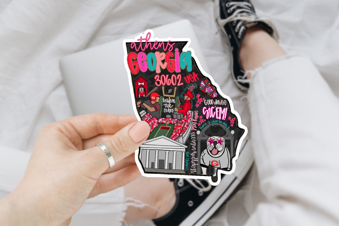 University of Georgia Sticker, Go DAWGS, UGA Rush - Etsy