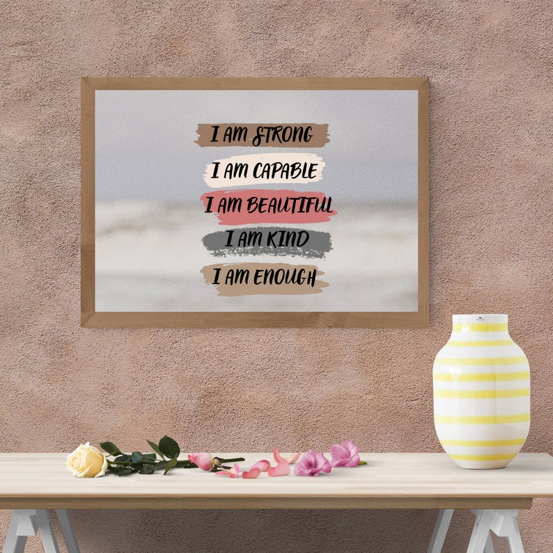 Positivity Self Affirmation Digital Print Self Empowerment Positive ...