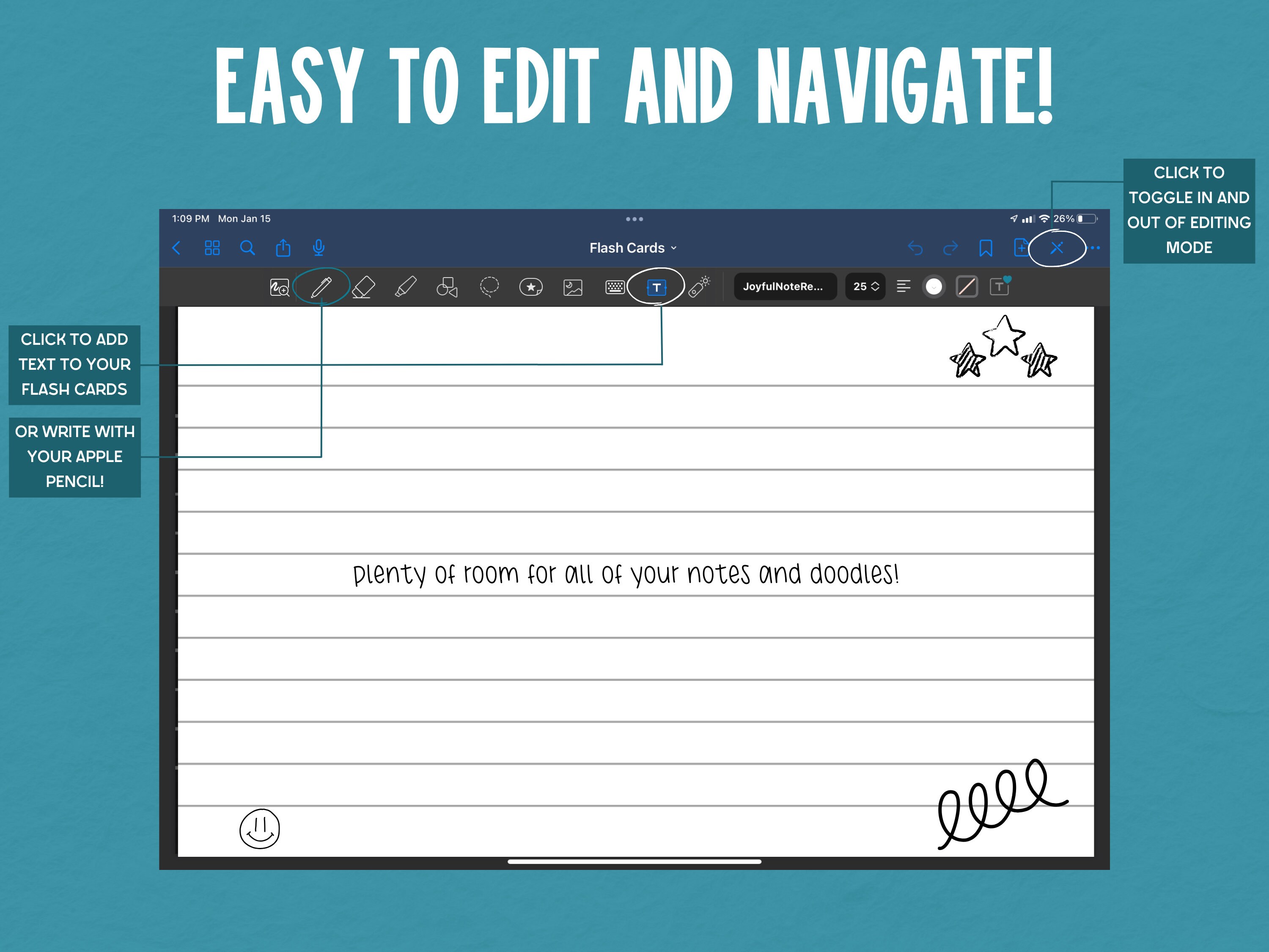 White Goodnotes Index Cards, Digital Index Cards: Lined Index Cards ...