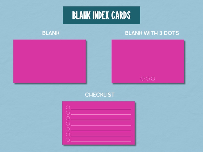 Pink Goodnotes Index Cards, Digital Index Cards: Lined Index Cards ...