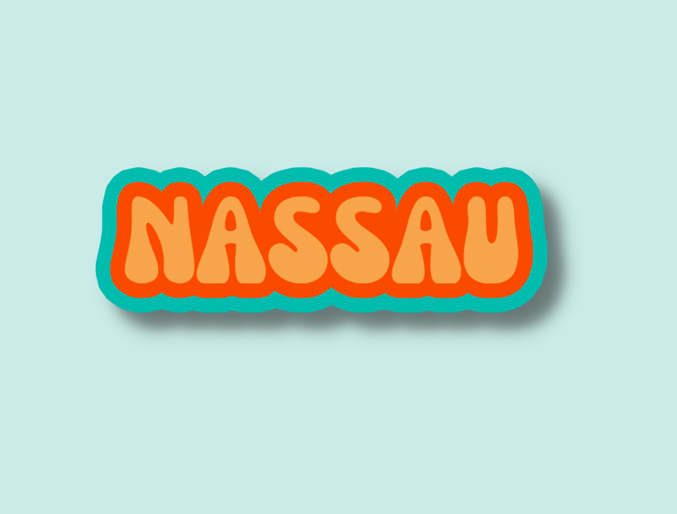 Nassau Sticker, Multiple Colors, Vinyl Laptop Water Bottle Sticker ...