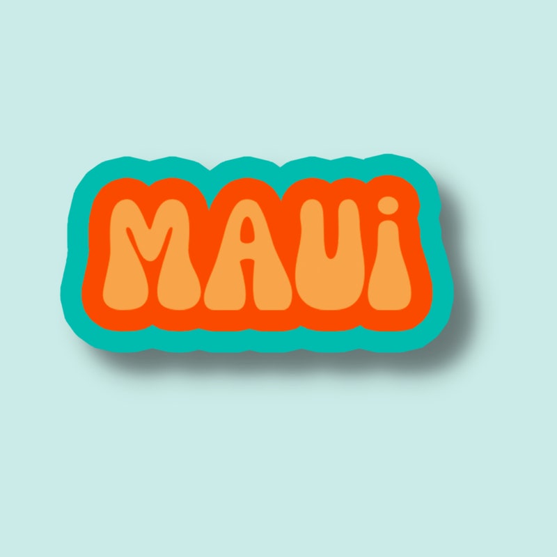 Vintage Maui Sticker - Etsy