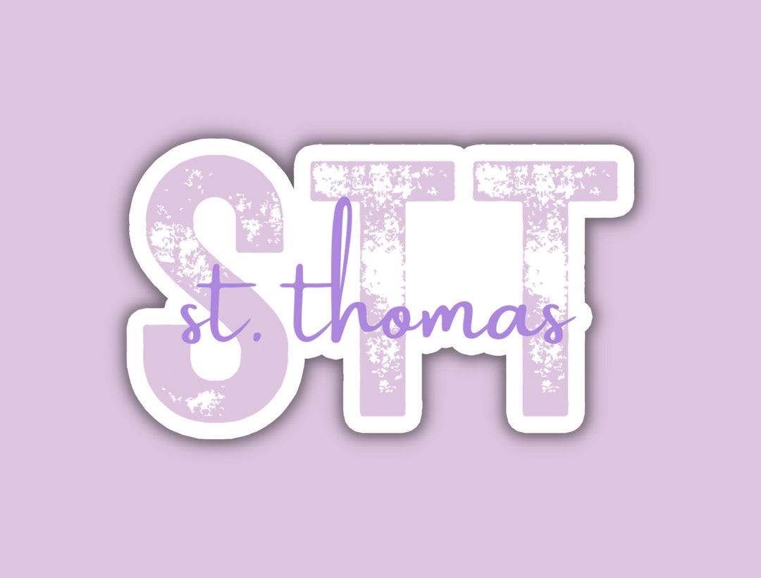 STT St. Thomas Airport Code Travel Sticker, Multiple Colors, Laptop ...