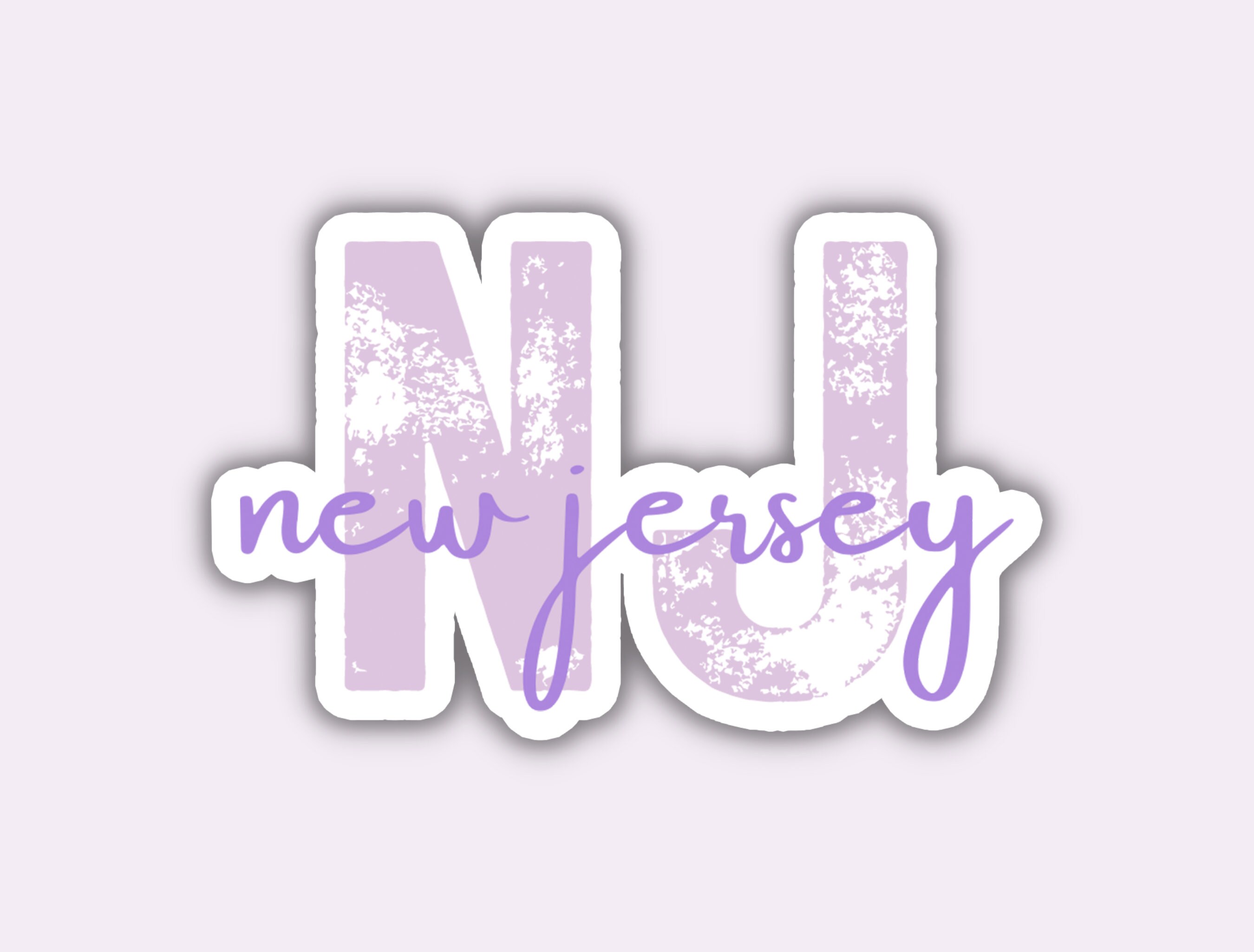 New Jersey State Travel Sticker, Multiple Colors, NJ State Code, Vinyl ...