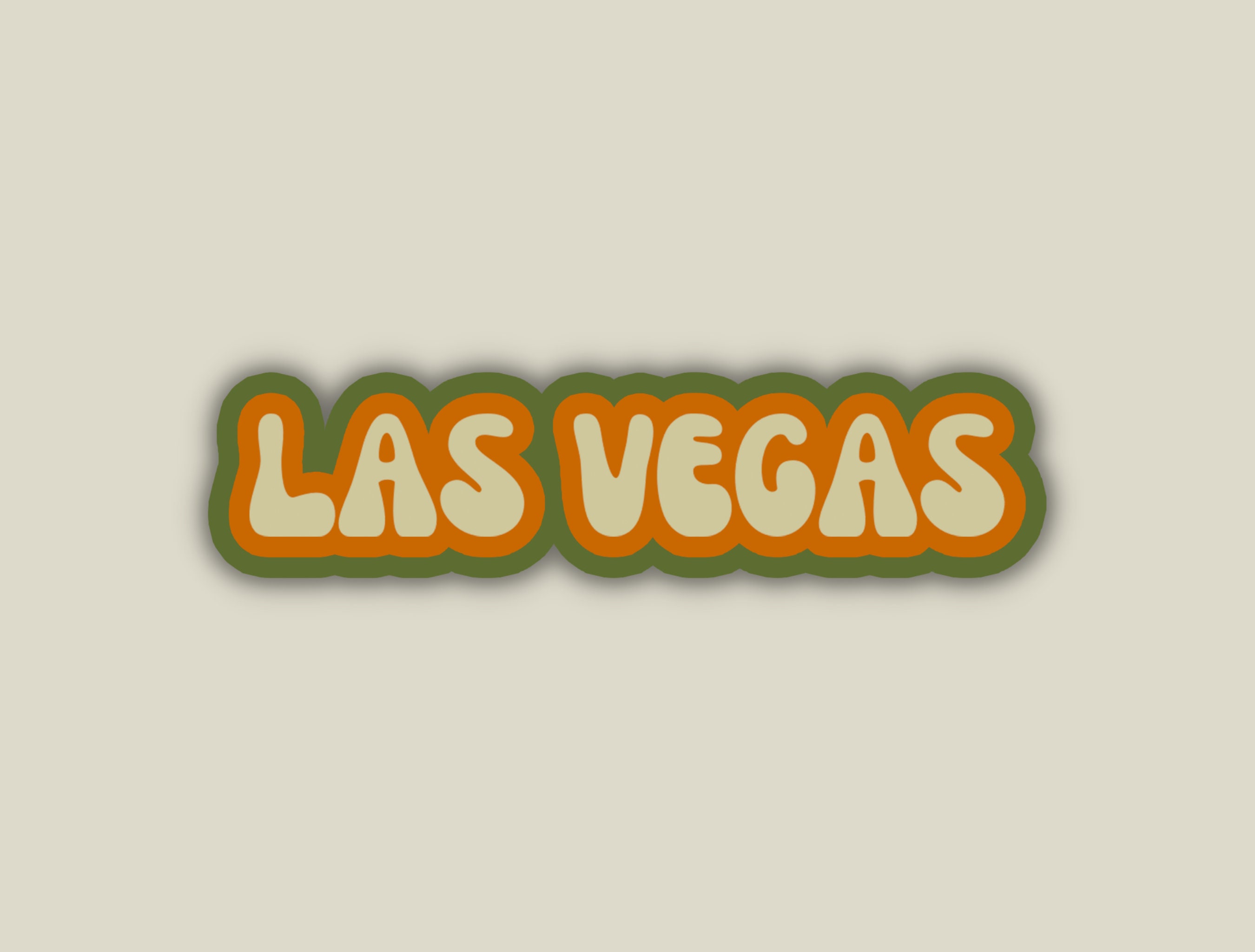 Las Vegas Travel Sticker, Multiple Colors, Vinyl Laptop Water Bottle ...