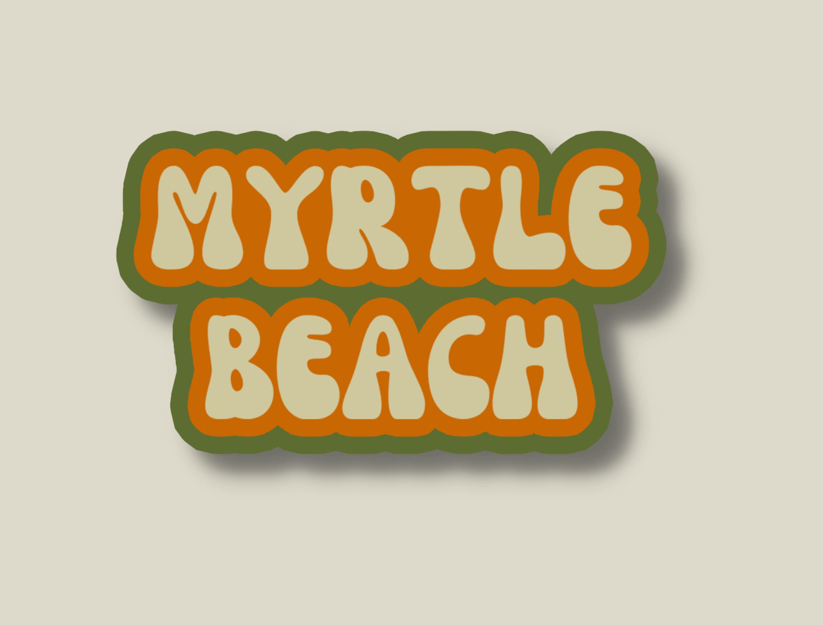 Myrtle Beach Sticker, Multiple Colors, Vinyl Laptop Water Bottle ...