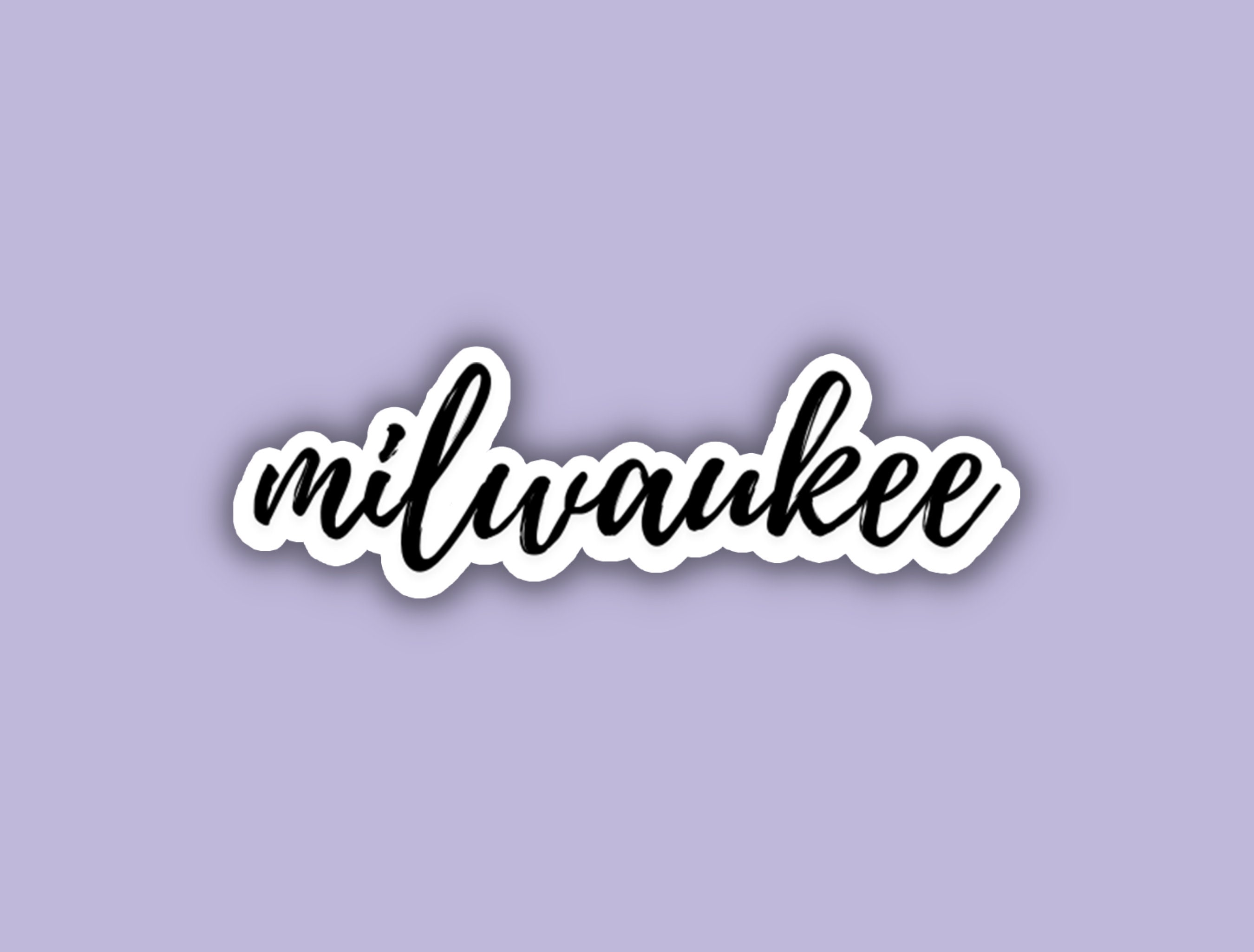 Milwaukee Cursive Travel Sticker Vinyl Laptop Water Bottle - Etsy