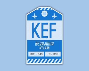 TPE Taipei Taiwan Luggage Tag Sticker / Airport Code Baggage Decal ...