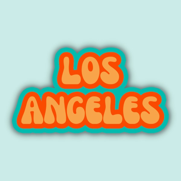 Los Angeles Sticker - Etsy