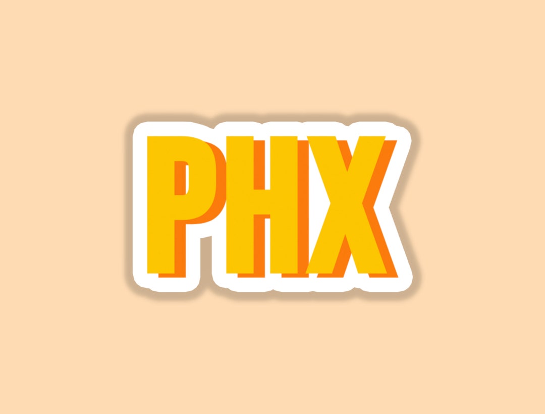 PHX Phoenix Arizona Airport Code Sticker, Luggage Decal, Vinyl Travel ...