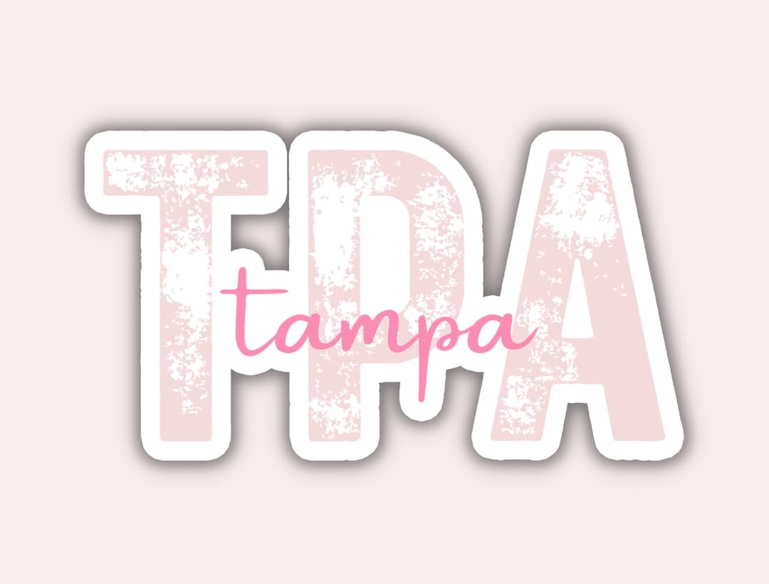TPA Tampa Airport Code Travel Sticker Multiple Colors Vinyl - Etsy